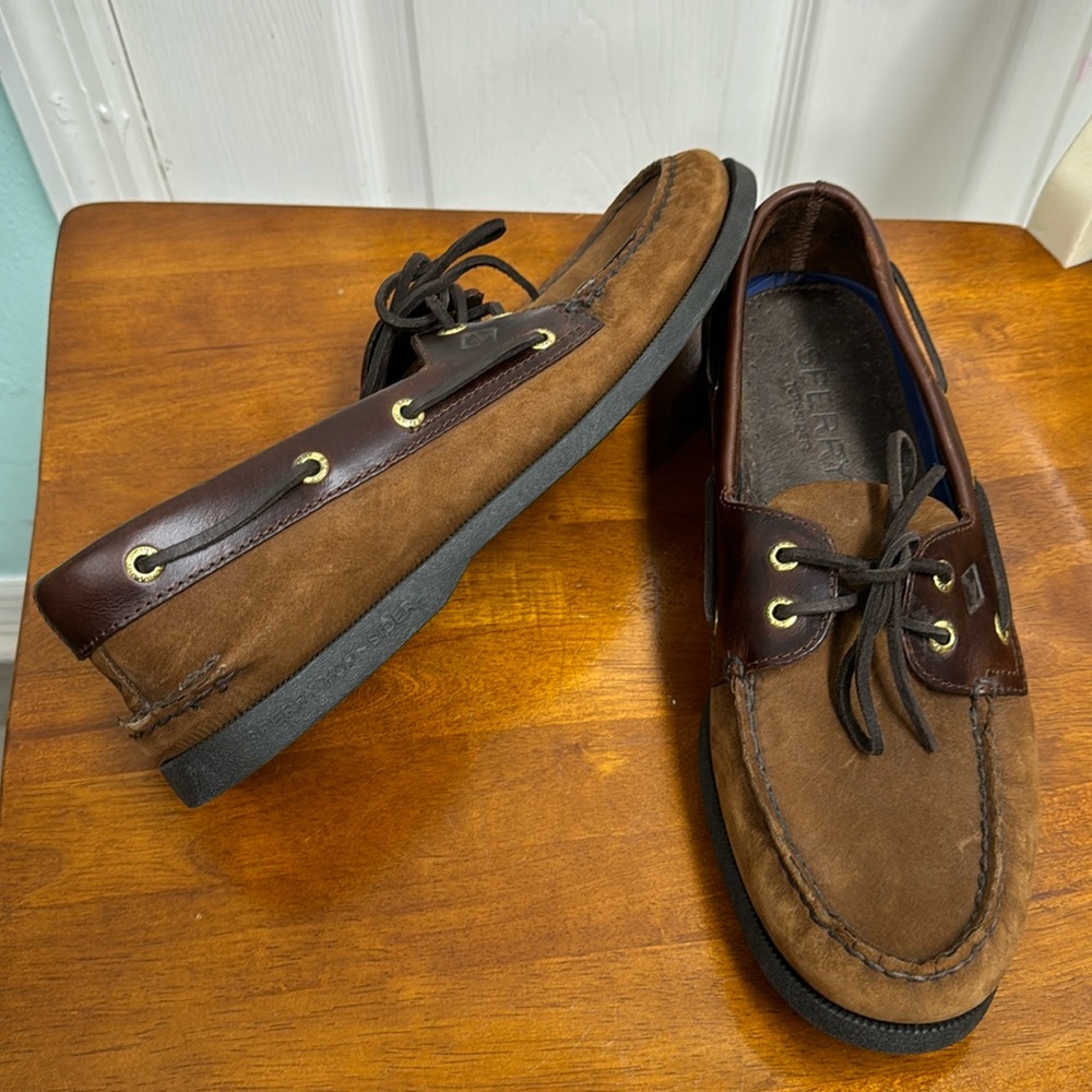 Sperry Topsider Original 2 Eye Brown Boat Shoes 11 - Gem